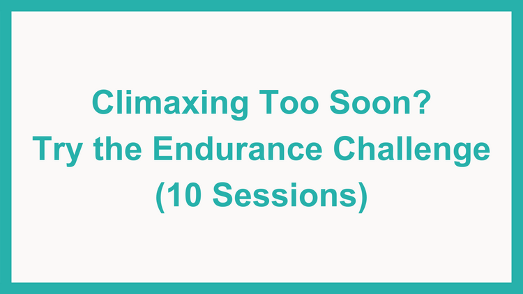 Try Our Endurance Training Short Program 10 Sessions Tenga
